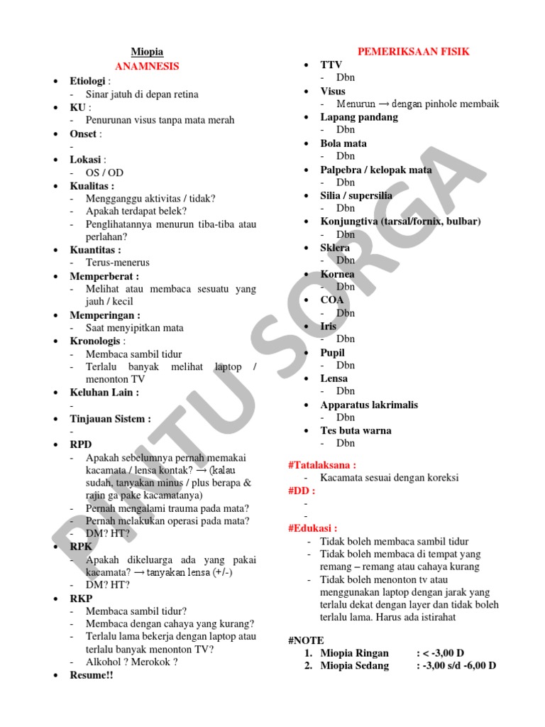 Panduan Diagnosis dan Penanganan Miopia, Hipermetropi, Konjungtivitis, dan Keratitis | PDF