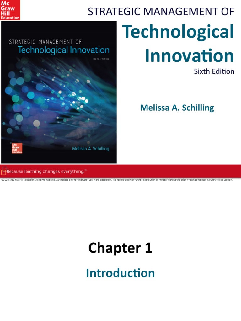 Schilling 6e IPPTChap001 Introduction | PDF | Innovation | Strategic Management