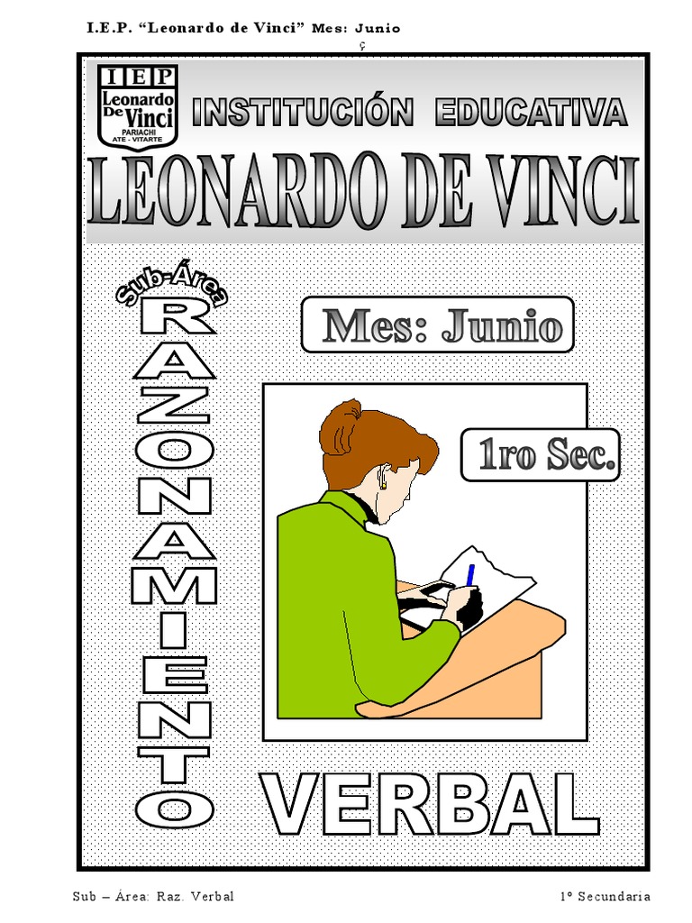 Razonamiento Verbal - 1ro - Junio | PDF | Existencia | Filosofía