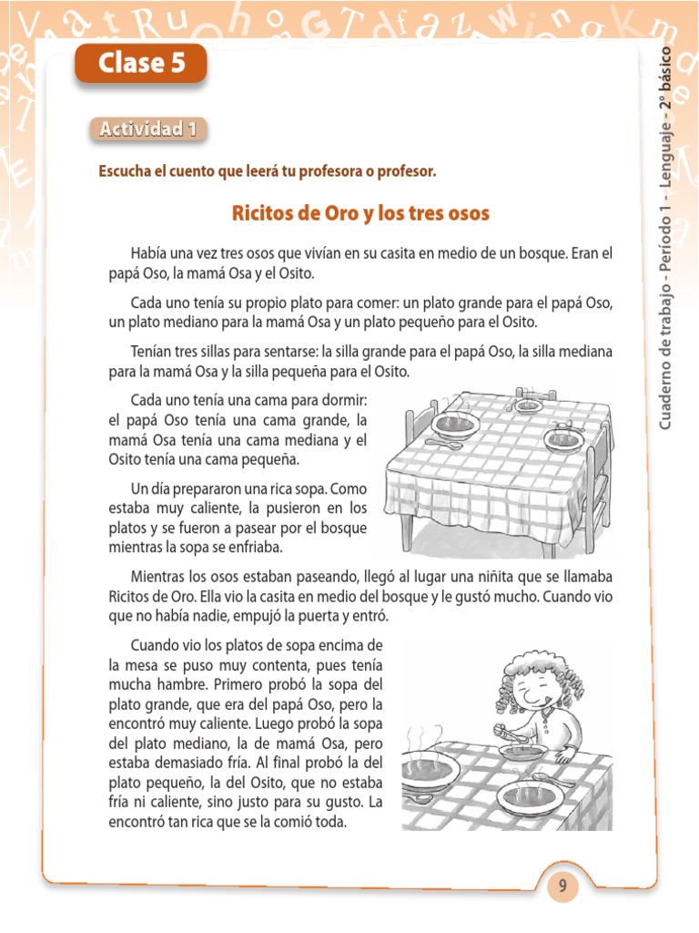 Actividades de Ricitos de Oro | PDF | Osos | Ricitos de oro y los tres osos