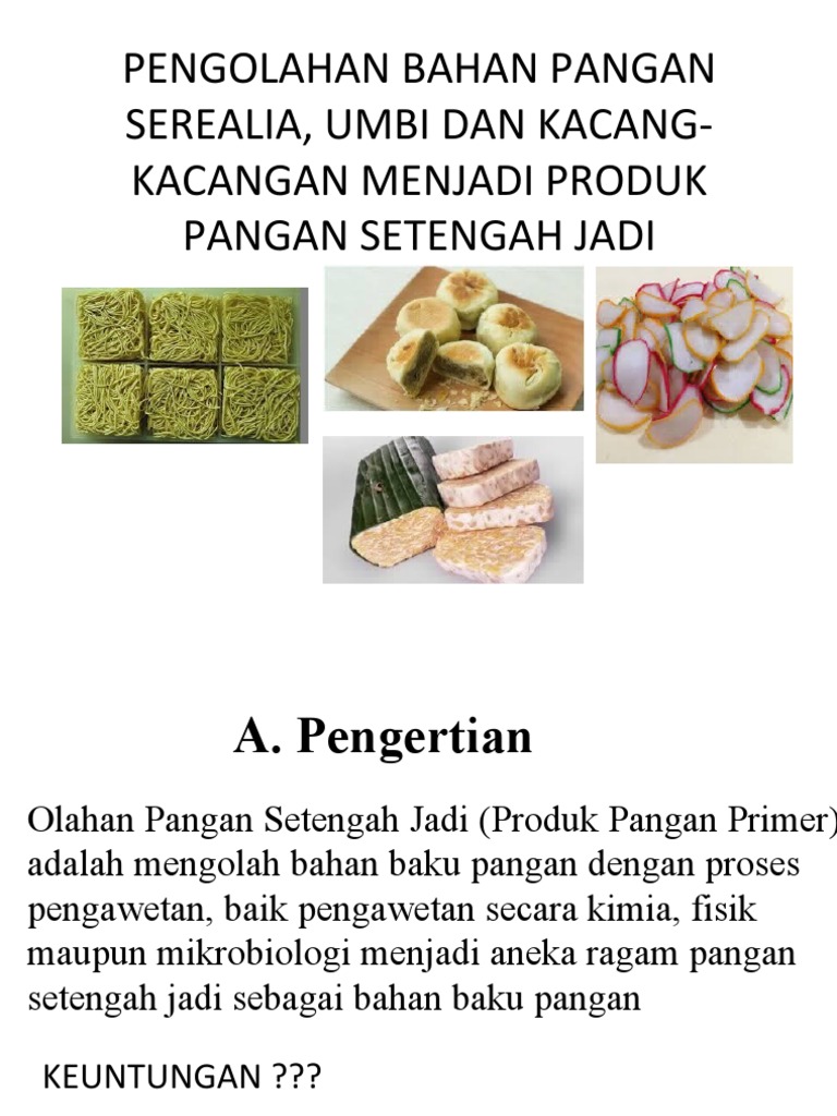 Bahan Ajar Pengolahan Bahan Pangan Serealia | PDF