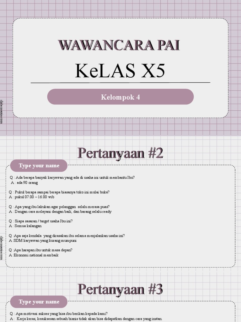 Wawancara Pai Kel 4 | PDF