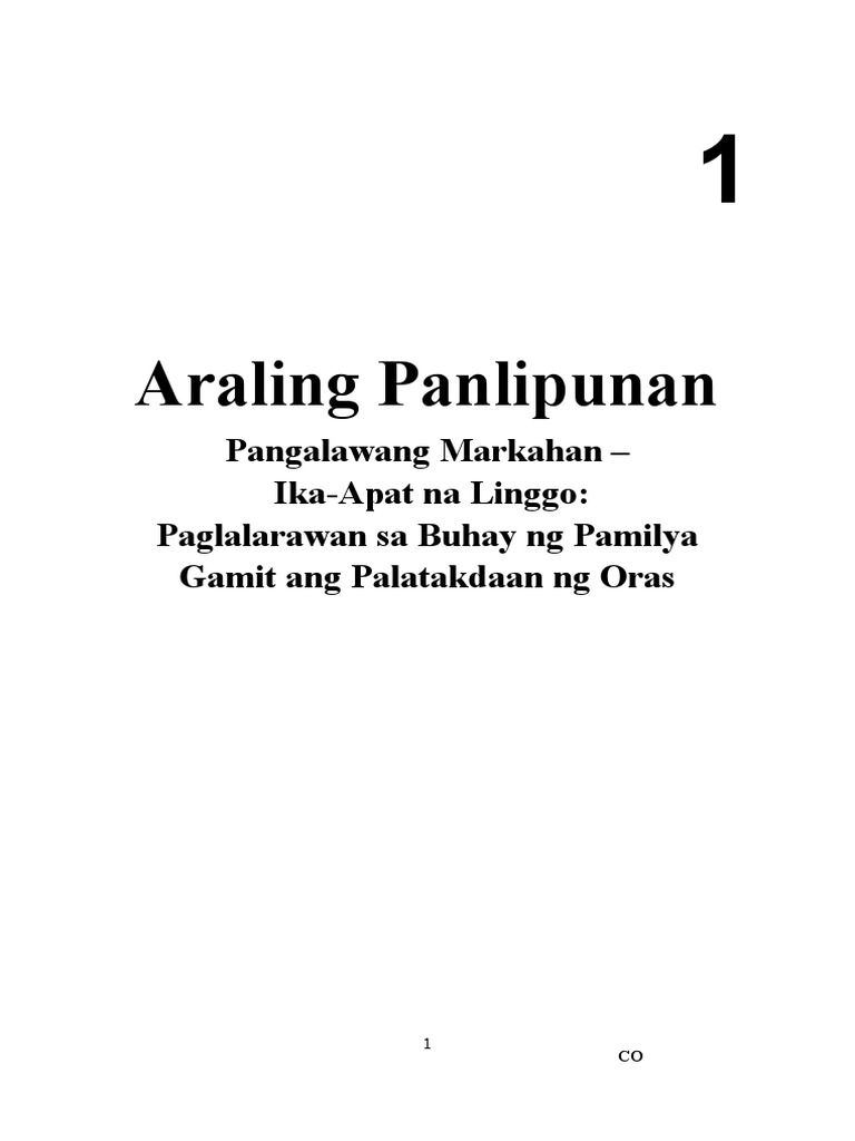 AP1 - Q2 - Mod4 - Paglalarawan Sa Buhay NG Edited | PDF
