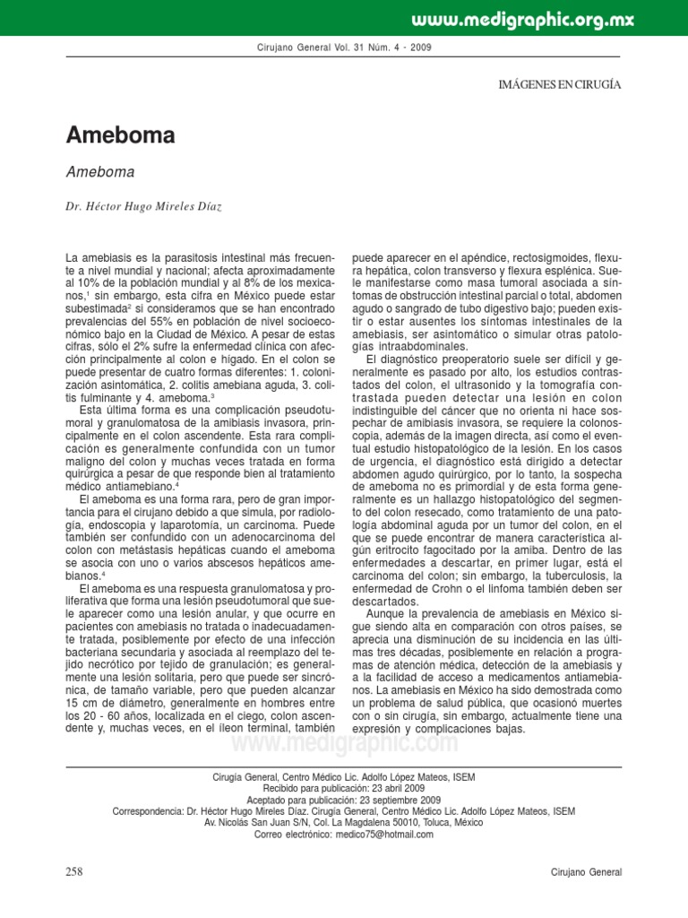 Ameboma | PDF | Intestino grueso | Cáncer