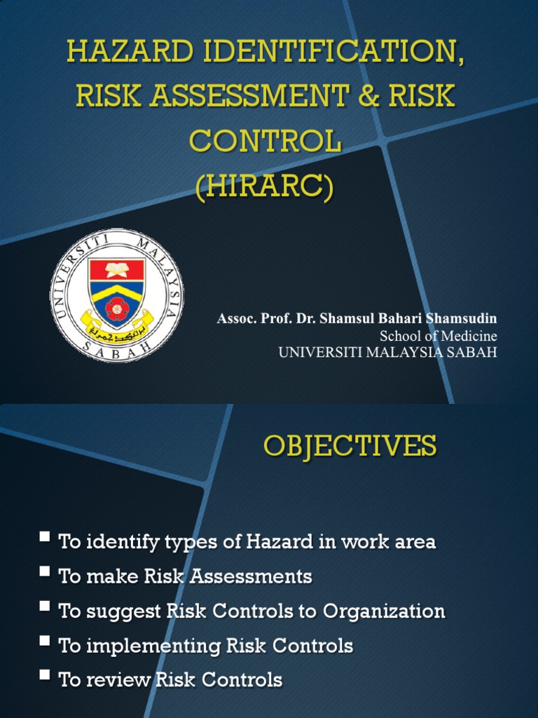 Hazard Identification, Risk Assessment & Risk Control - Sabah | PDF ...