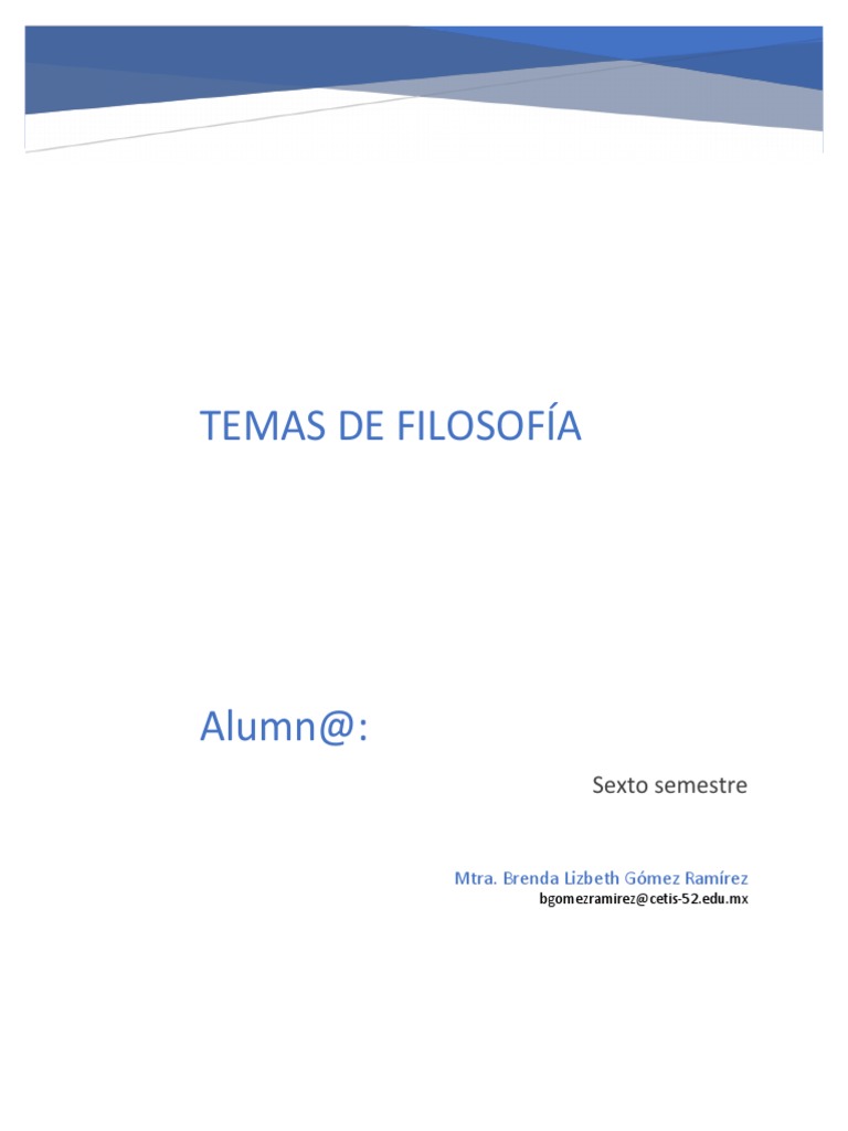 Antología Temas de Filosofía 2022 | PDF | Conocimiento | Moralidad