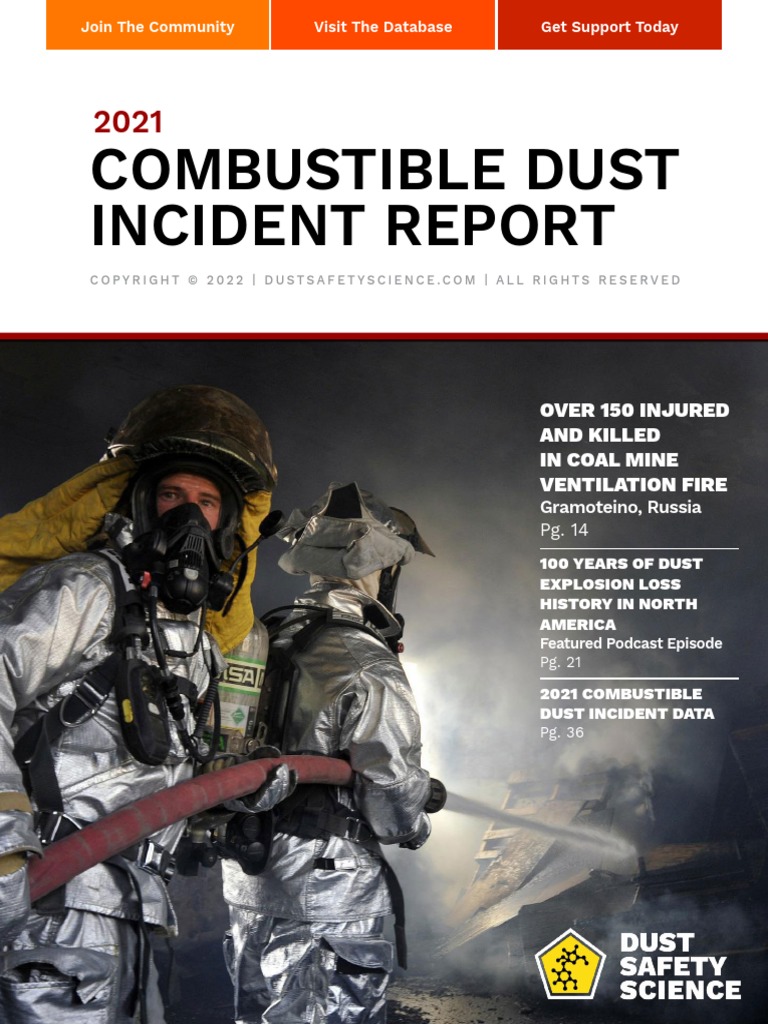 Combustible Dust Incident Report: Over 150 Injured and Killed in Coal ...