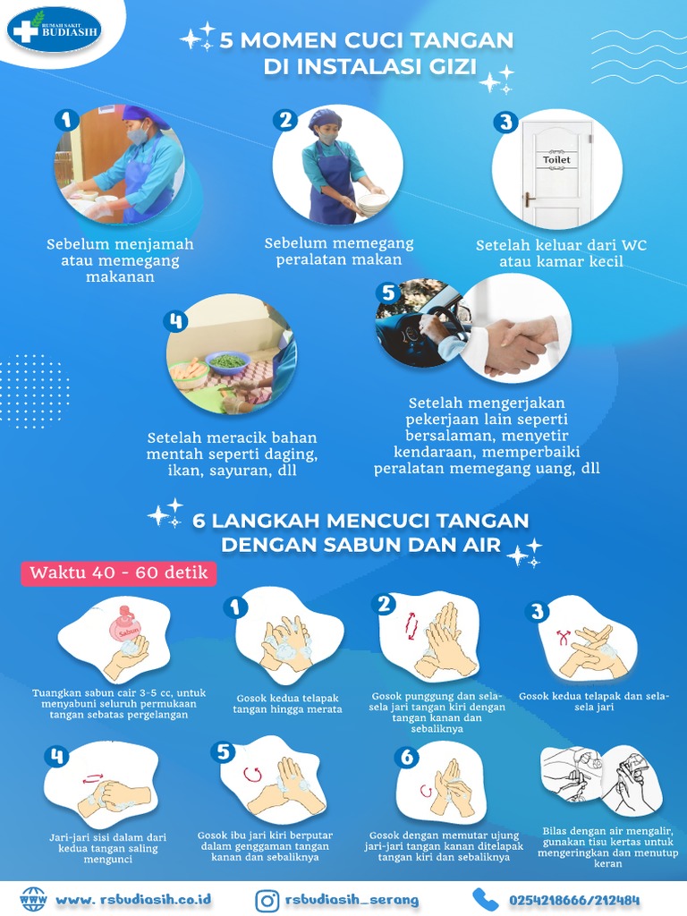 5 Momen Cuci Tangan Di Instalasi Gizi | PDF