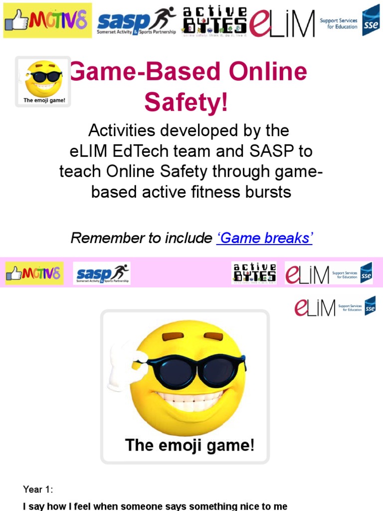 Emoji Game for Online Safety | PDF