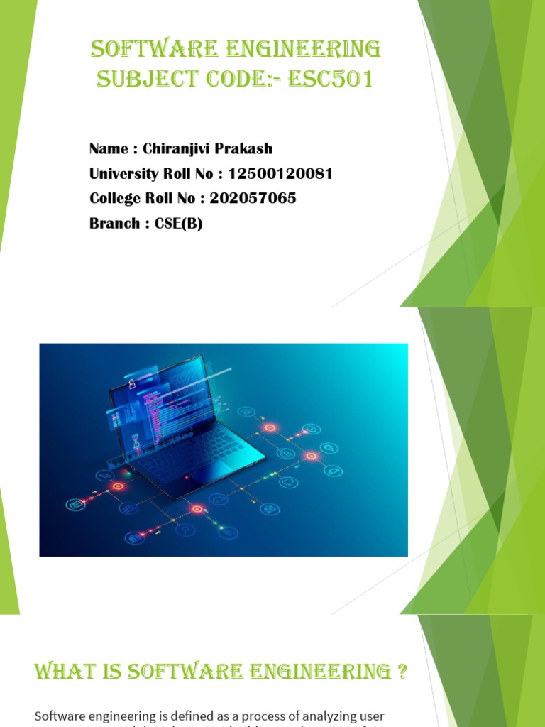 Software Engineering Subject Code:-Esc501 | PDF | Software Engineering ...