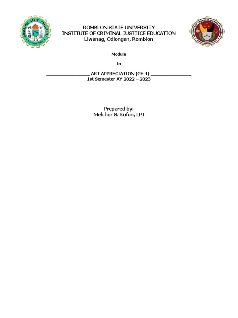Art Appreciation Module for Students | PDF