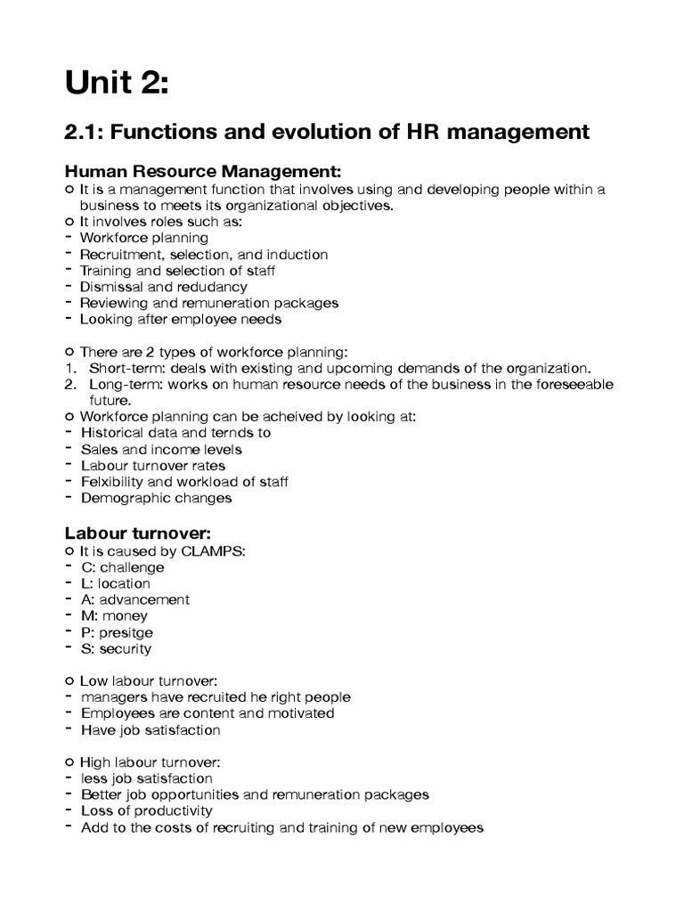 Business Unit 2 | PDF | Cost Of Living | Human Resource Management