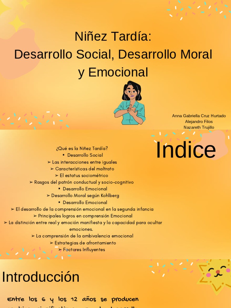 Desarrollo Social, Moral y Emocional | PDF | Las emociones | Abuso infantil