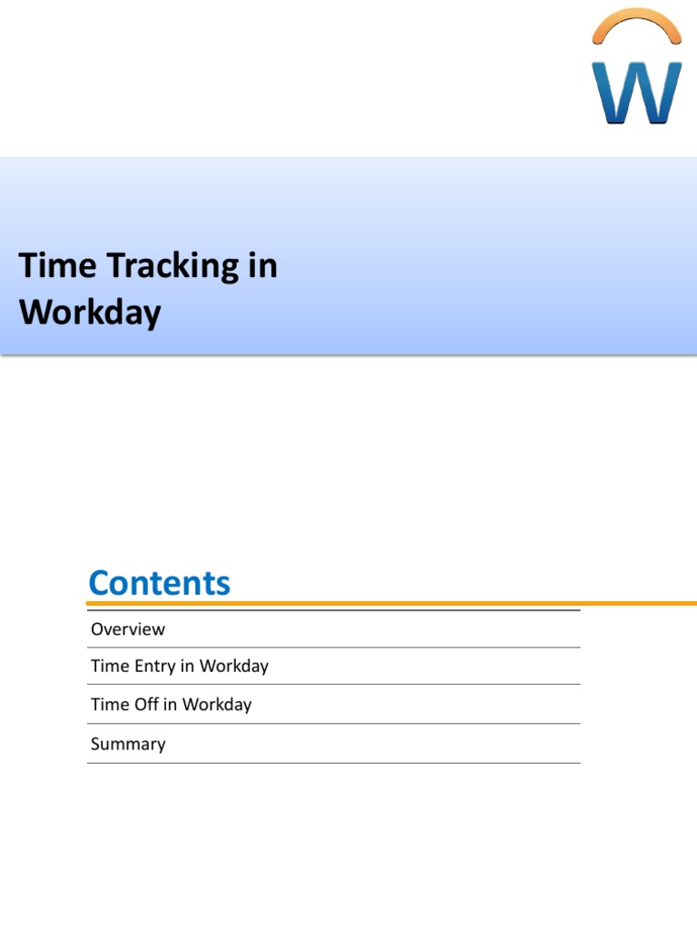 Time Tracking in Workday | PDF | Computing | Software