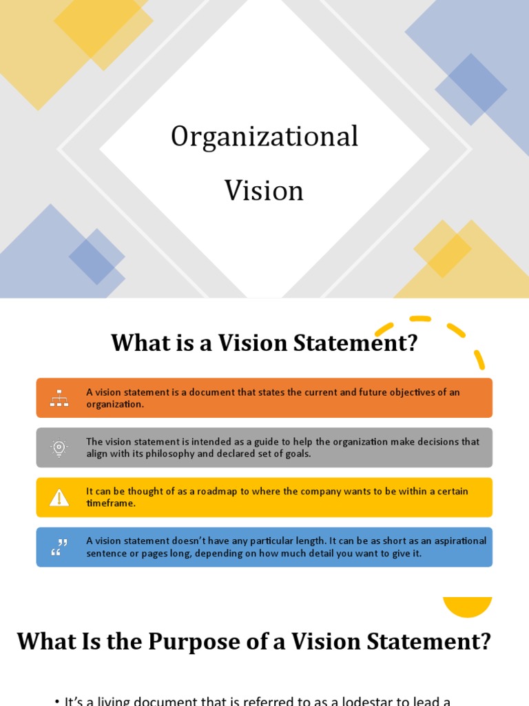 Organizational Vision | Download Free PDF | Goal | Brand