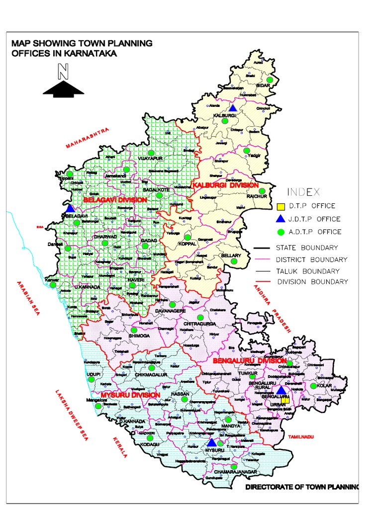 Karnataka Map TP Office Location | PDF