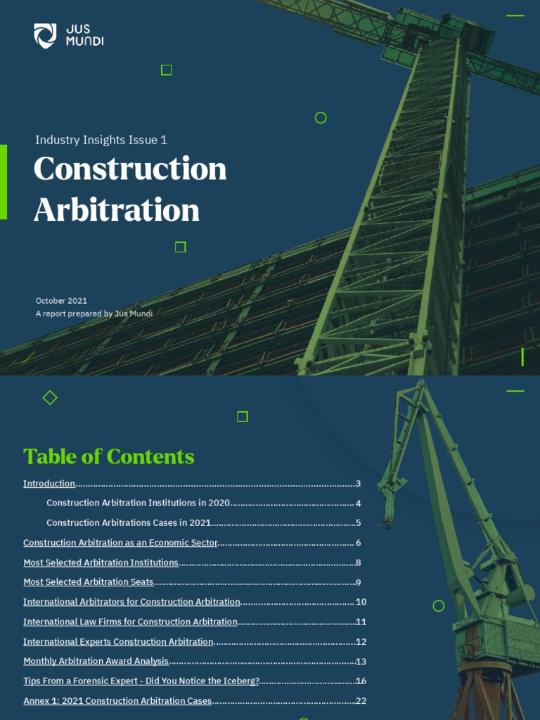Construction Arbitration: Industry Insights Issue 1 | PDF | Breach Of ...