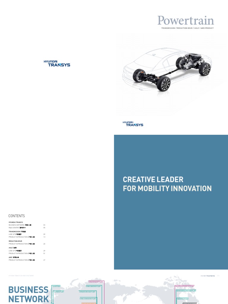 Hyundai Transys Powertrain Overview | PDF | Four Wheel Drive ...