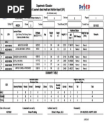 School Form 8 Sf8 Learner Basic Health and Nutrition Report Automatic ...