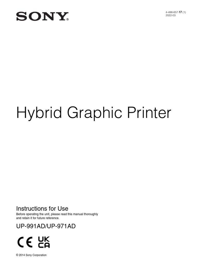 Hybrid Graphic Printer: Instructions For Use | PDF | Hertz ...