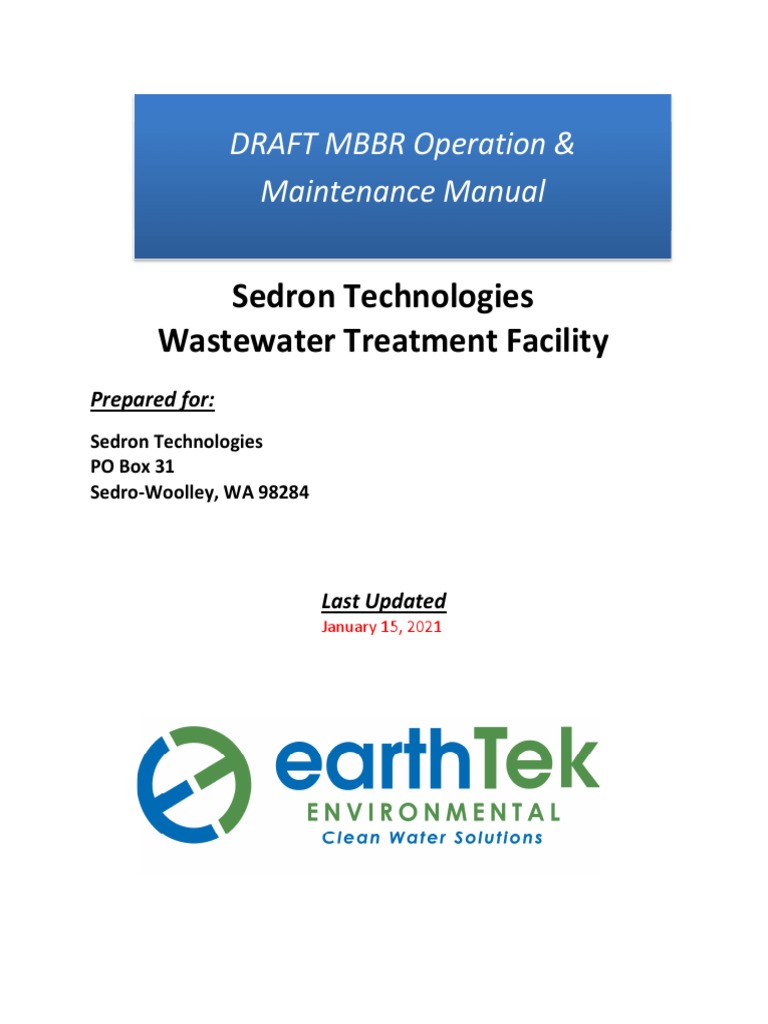 Sedron Services Sumner Washington - ST 6267 - Draft O&M Manual ...
