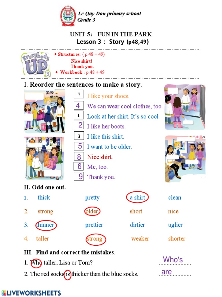Unit 5 - Lesson 3 - LQD Pri | PDF | Language Arts & Discipline | Home ...
