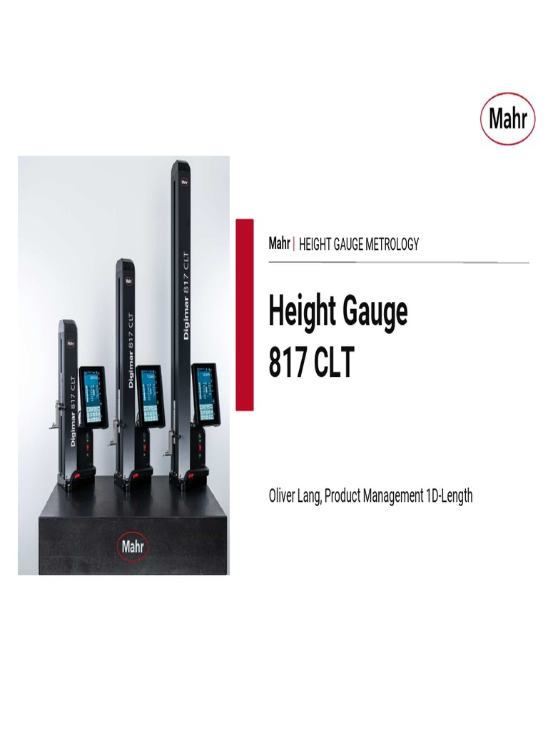 An In-Depth Review of the New Mahr 817 CLT Height Gauge: Enhanced ...