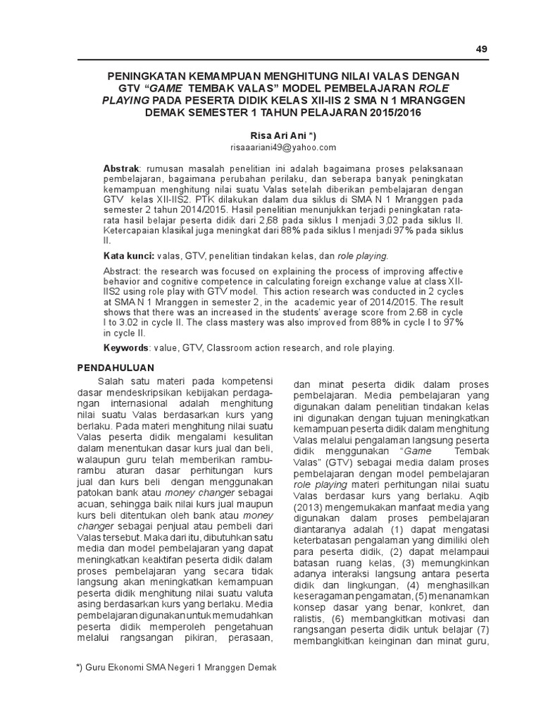 "GTV: Tingkatkan Hitung Valas" | PDF | Karier & Perkembangan | Ilmu Sosial