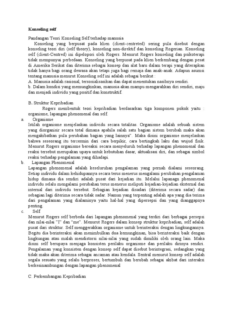 Materi Tugas Model Model Konseling | PDF