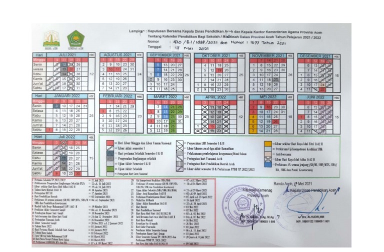 Kalender Pendidikan 2021 2022 Pdf