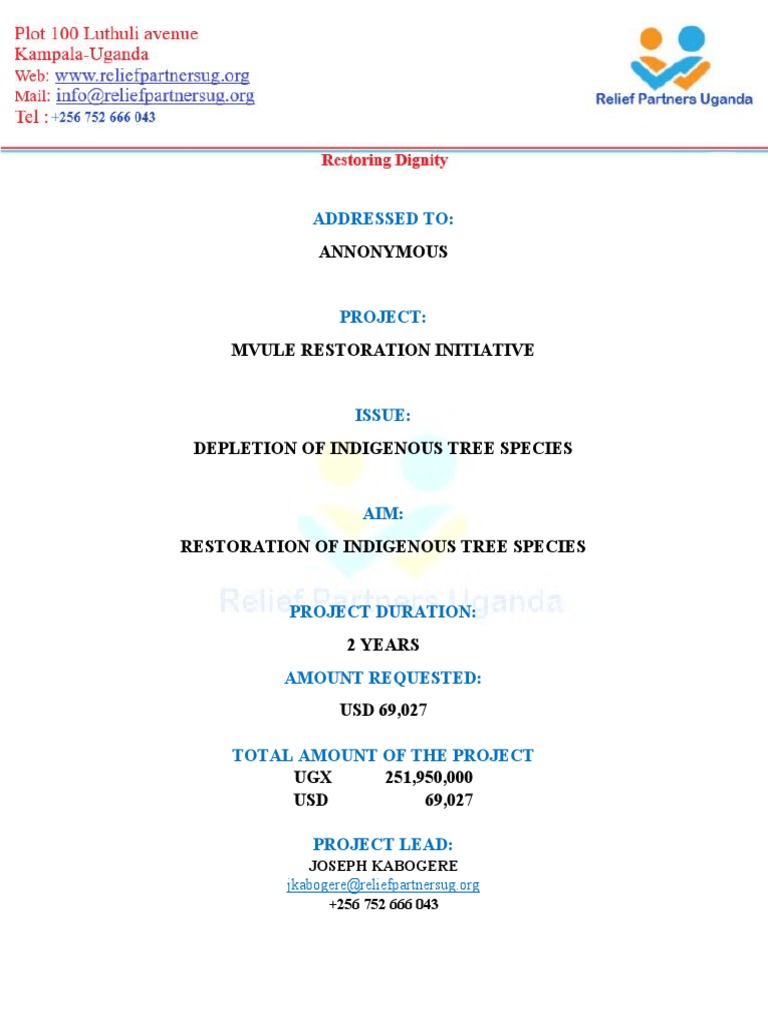Mvule Restoration Initiative | PDF | Forests | Climate Change