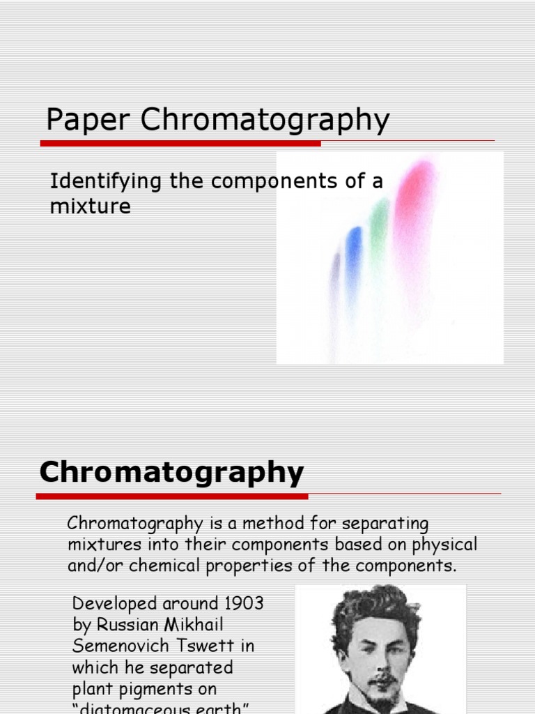 Paper Chromatography | PDF | Chromatography | Mixture