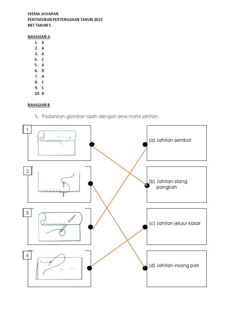 Skema Jawapan PPT RBT T5 2022 | PDF