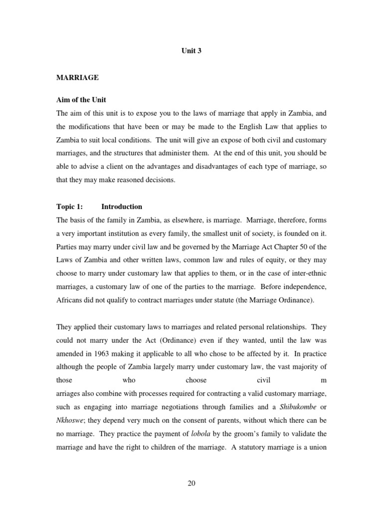 Unit 2 - Marriage | PDF | Marriage | Marriage License