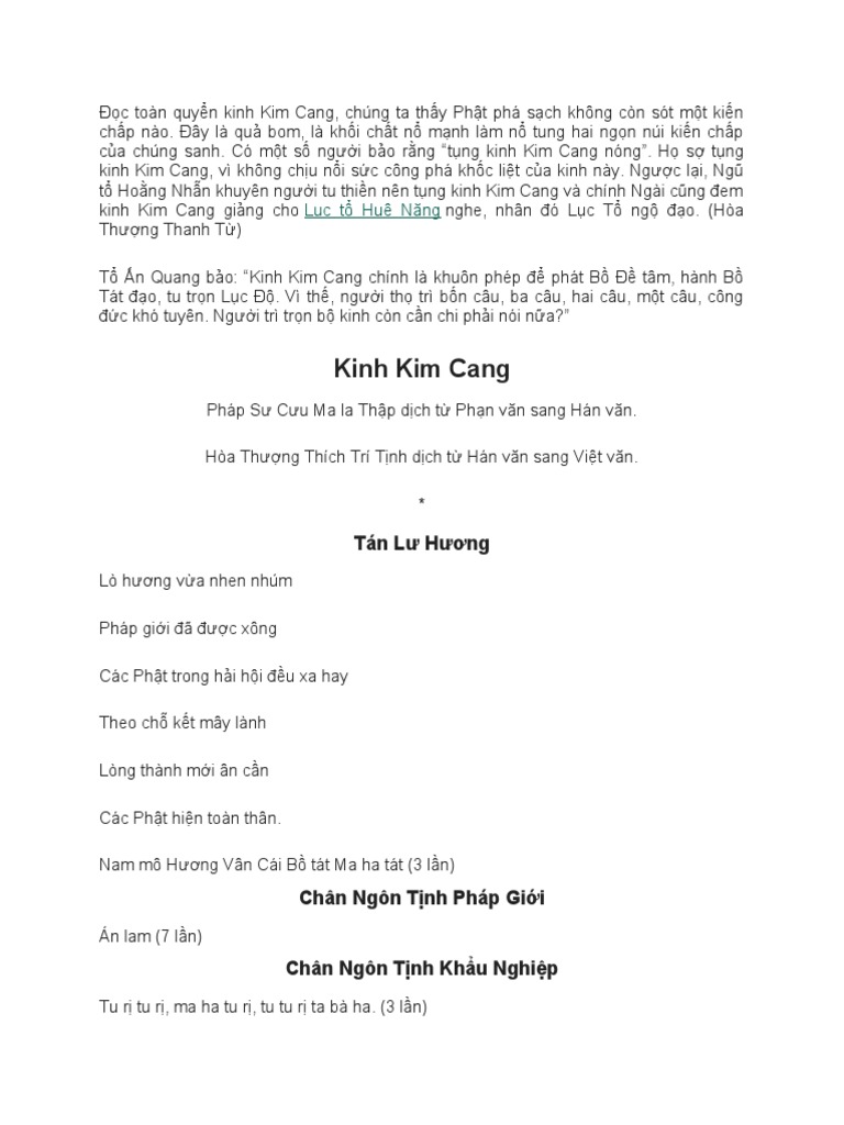 Kinh Kim Cang | PDF