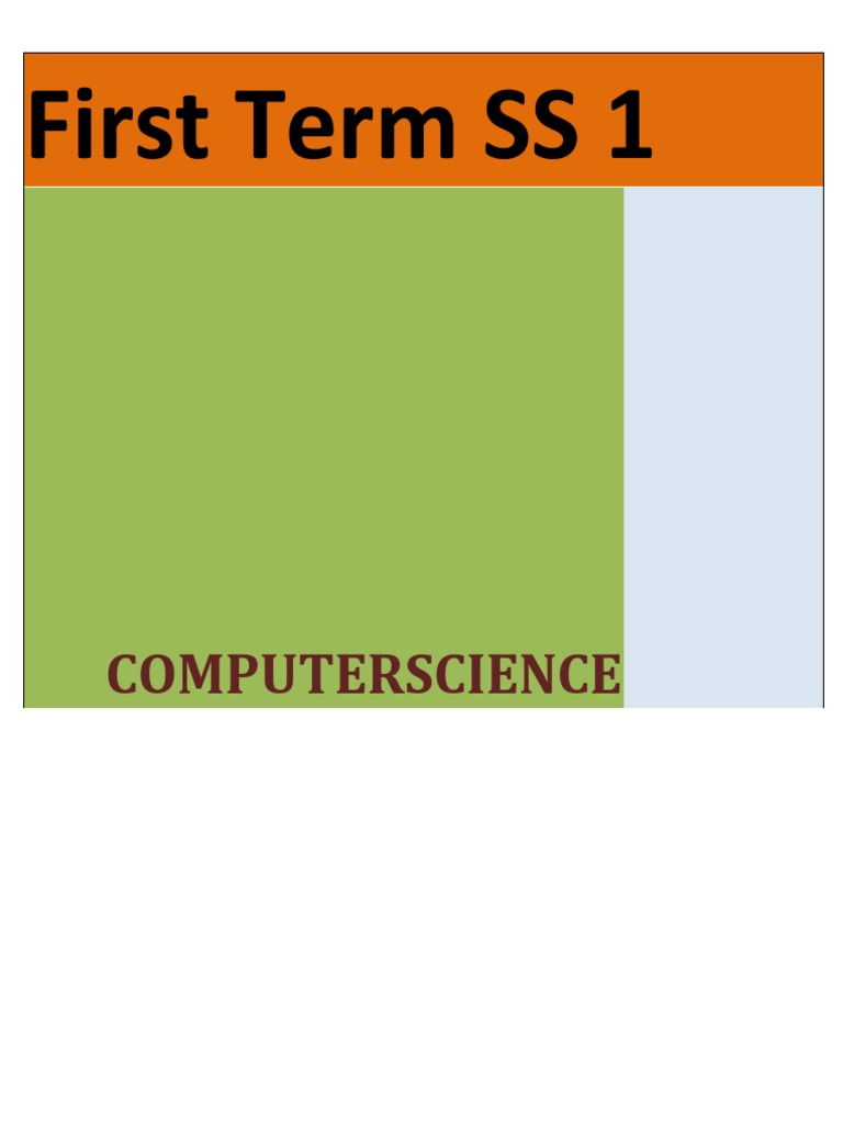 Ict SS 1 | PDF | Personal Computers | Computer Hardware