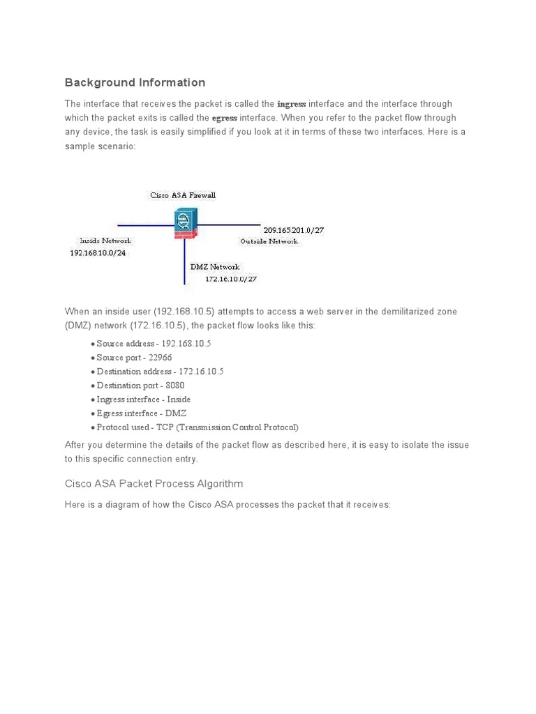 Background Information: Cisco ASA Packet Process Algorithm | PDF ...