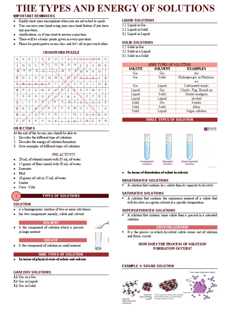 Chemistry Lesson 2.1 (Transcribed) | Download Free PDF | Solvation ...