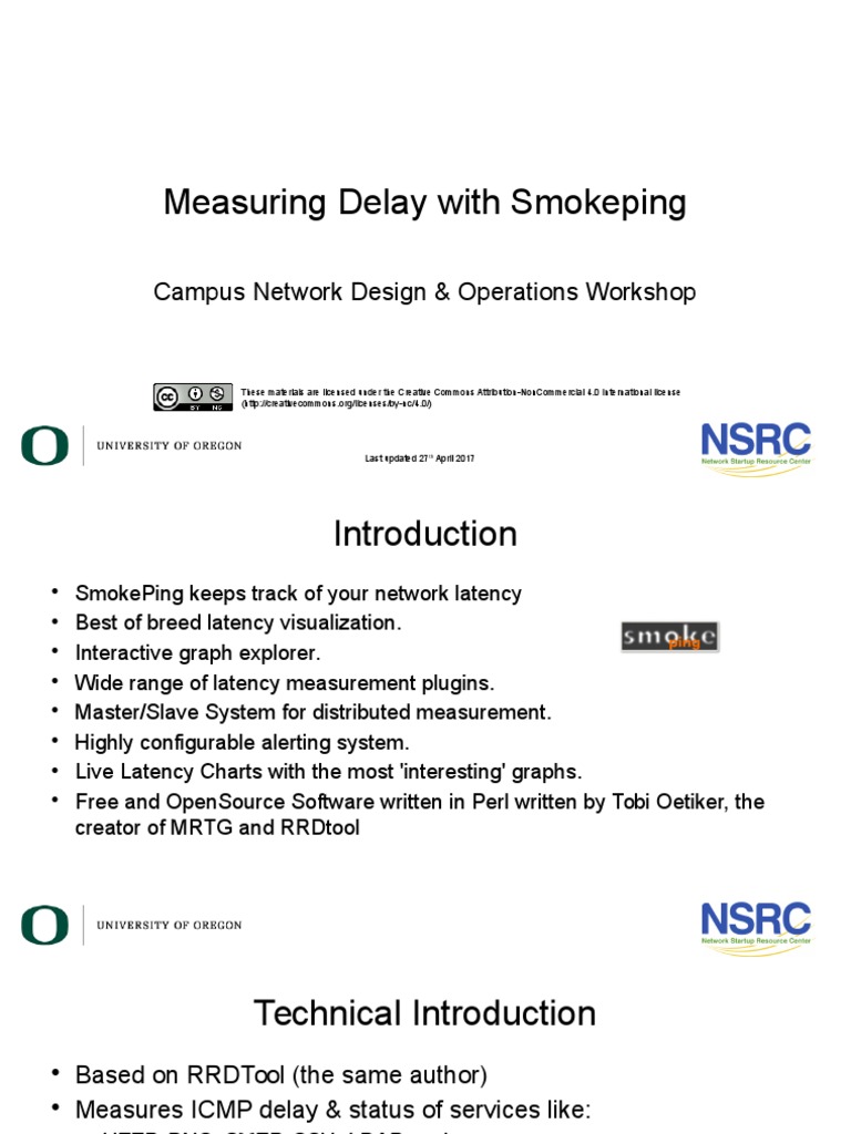 Measuring Delay With Smokeping: Campus Network Design & Operations Workshop | Download Free PDF ...