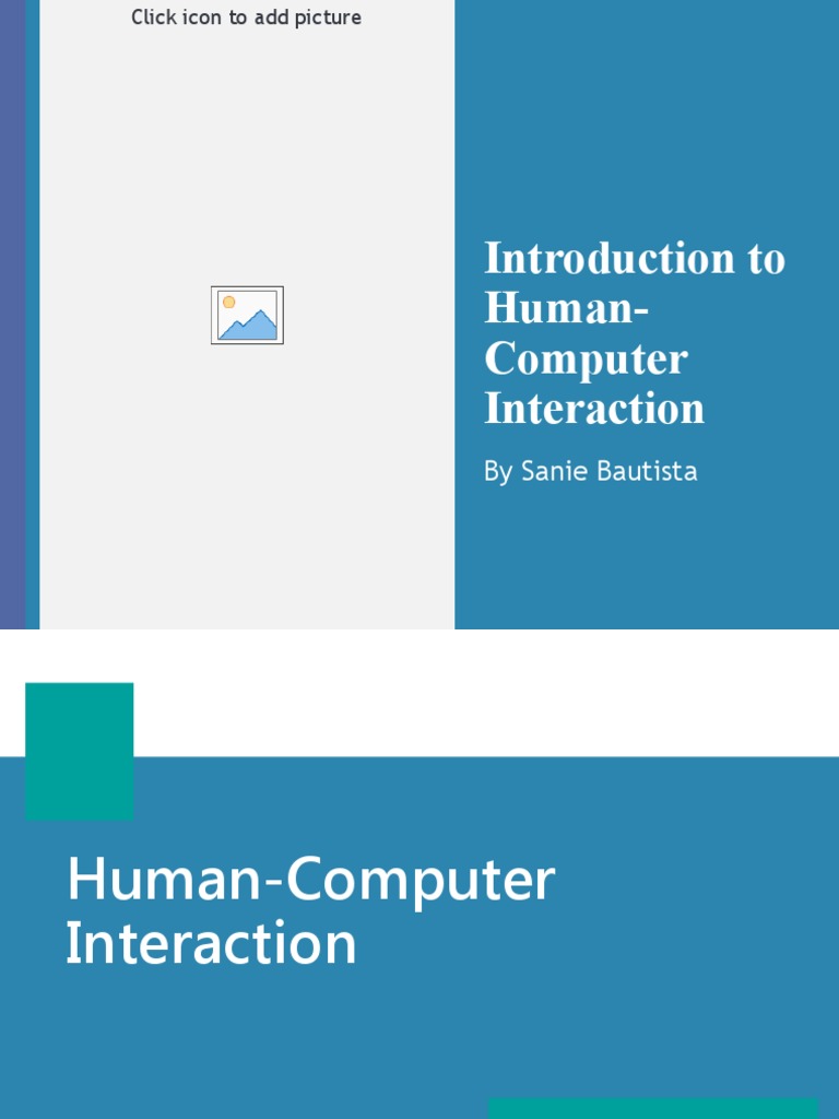 Introduction To Human-Computer Interaction: by Sanie Bautista | PDF ...