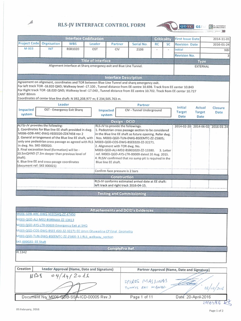 Emergency Exit Interface Document | PDF