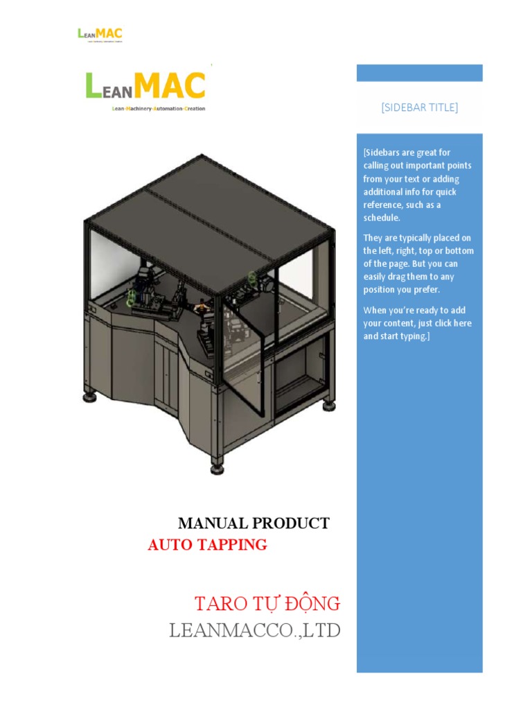 Leanmacco.,Ltd: Taro T Đ NG | PDF