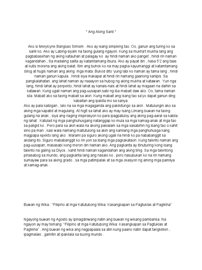 Sanaysay Buwan Ng Wika 2025 Poster