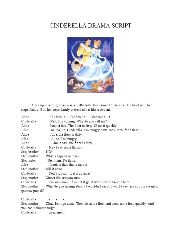 Naskah Drama Cinderella | PDF | Cinderella