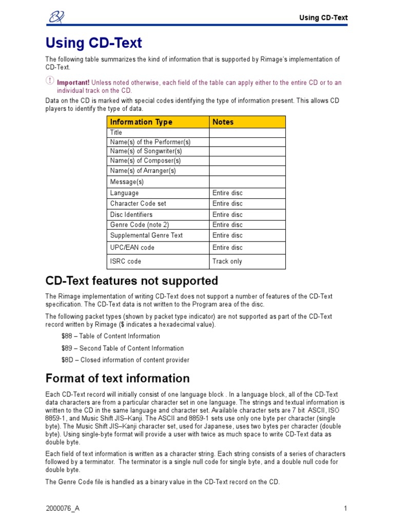 Using Cd Text Pdf String Computer Science Computer Science