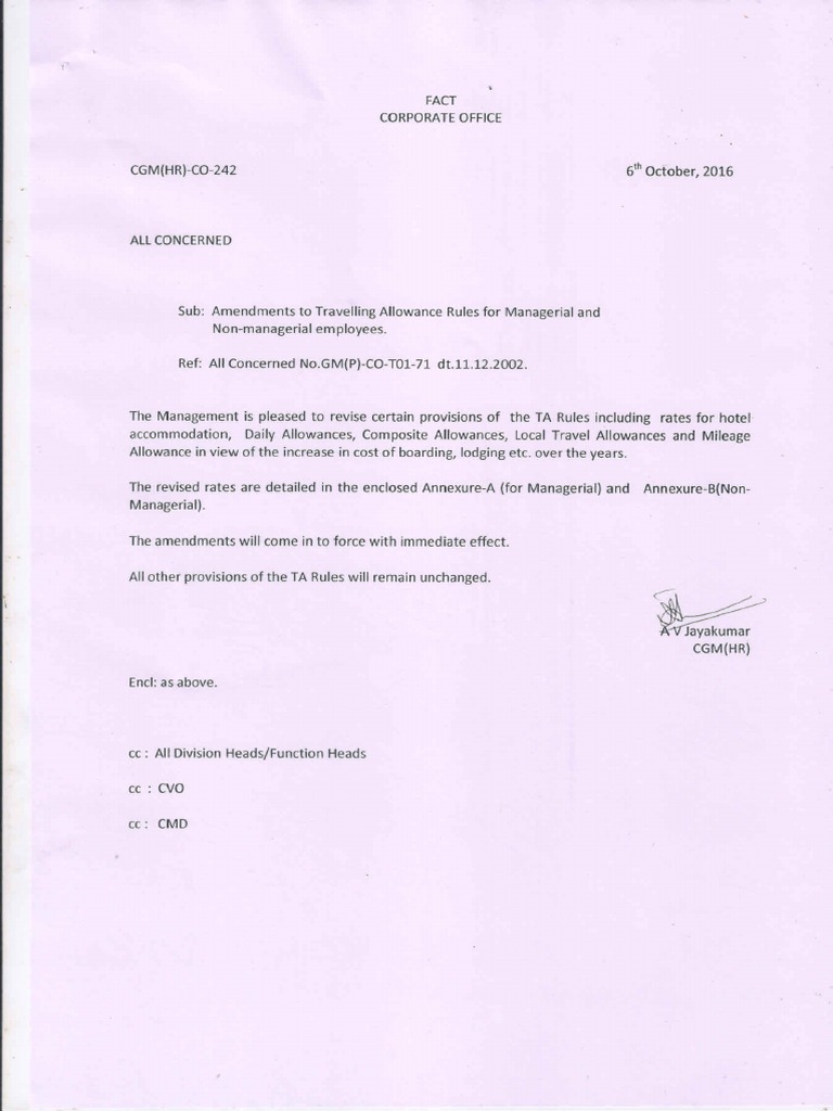 TA Rules Amendment | PDF