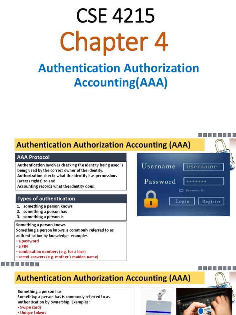 Authentication Authorization Accounting Aaa Pdf Public Key