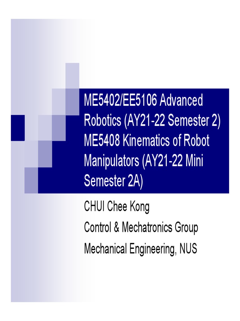 Chapter 0 - Introduction To Robotics | PDF | Robot | Robotics Chapter 0 - Introduction To Robotics | PDF | Robot | Robotics