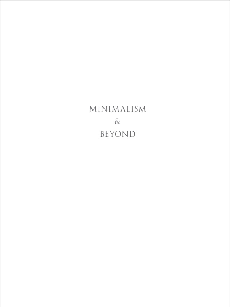 A Minimal Legacy Pac Pobric | PDF | Minimalism | Art Movements