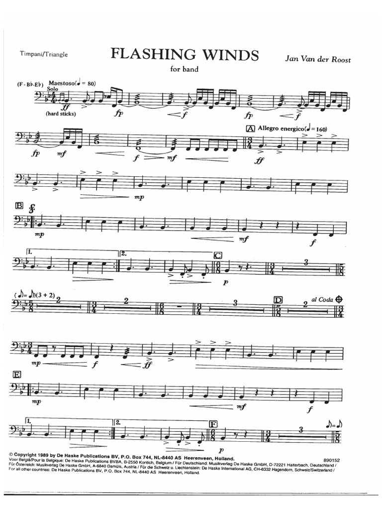 Flashing Winds - Timpani Triangolo | PDF